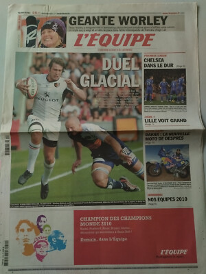 b)L'Equipe Journal 29/12/2010; Géante Worley à Semmering/ Top 14 ...
