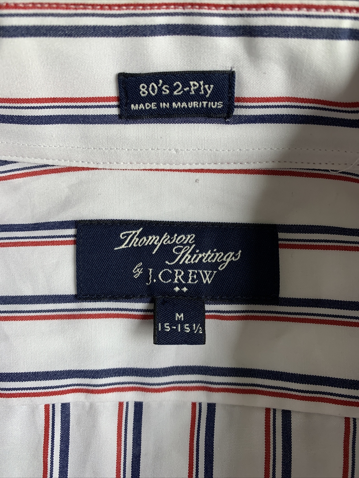 Men’s medium (15-15.5) Thompson Shirtings by J.Crew 80’s 2-ply long ...
