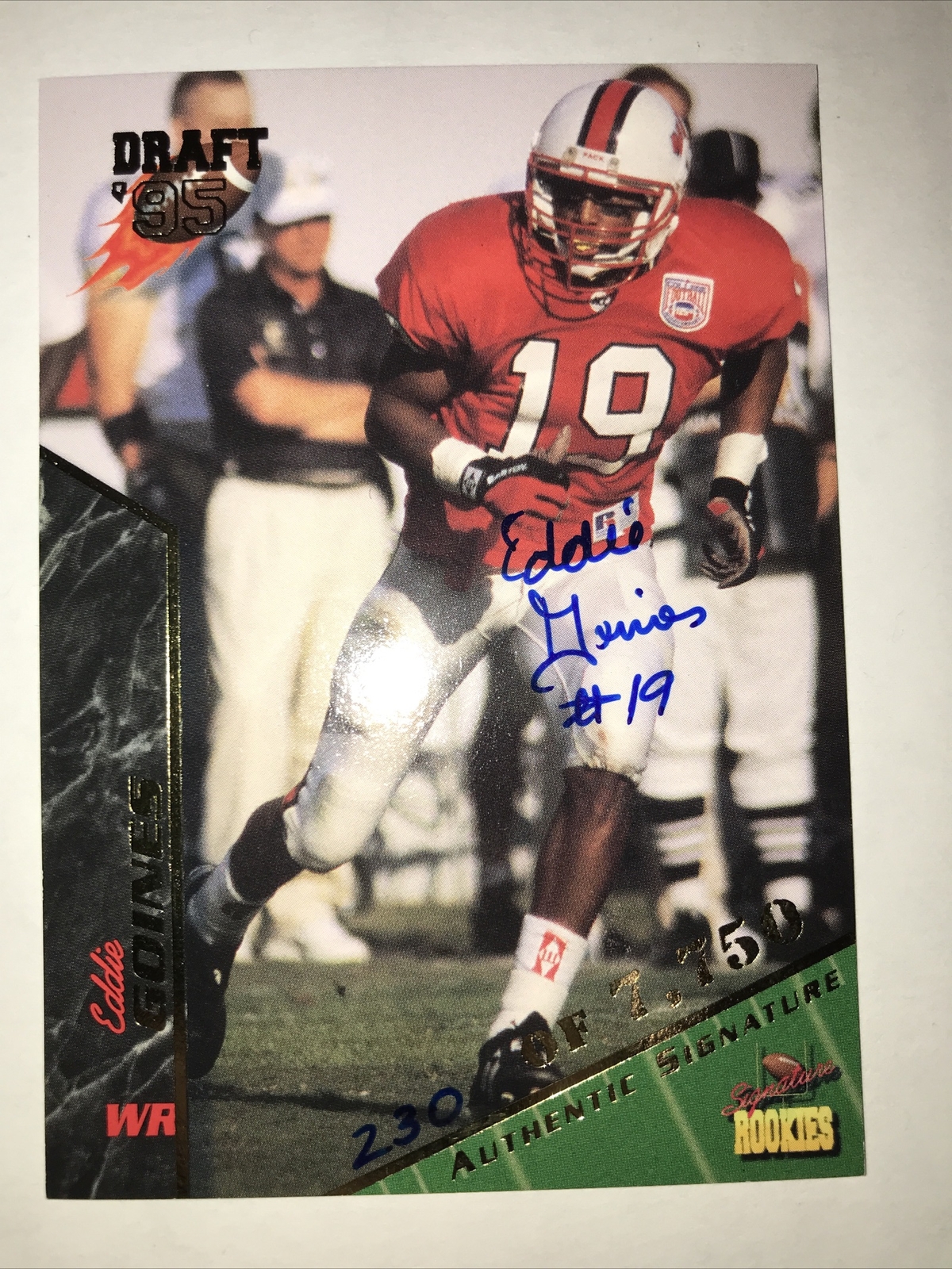 1995 Signature Rookies EDDIE GOINES #32 Auto | eBay