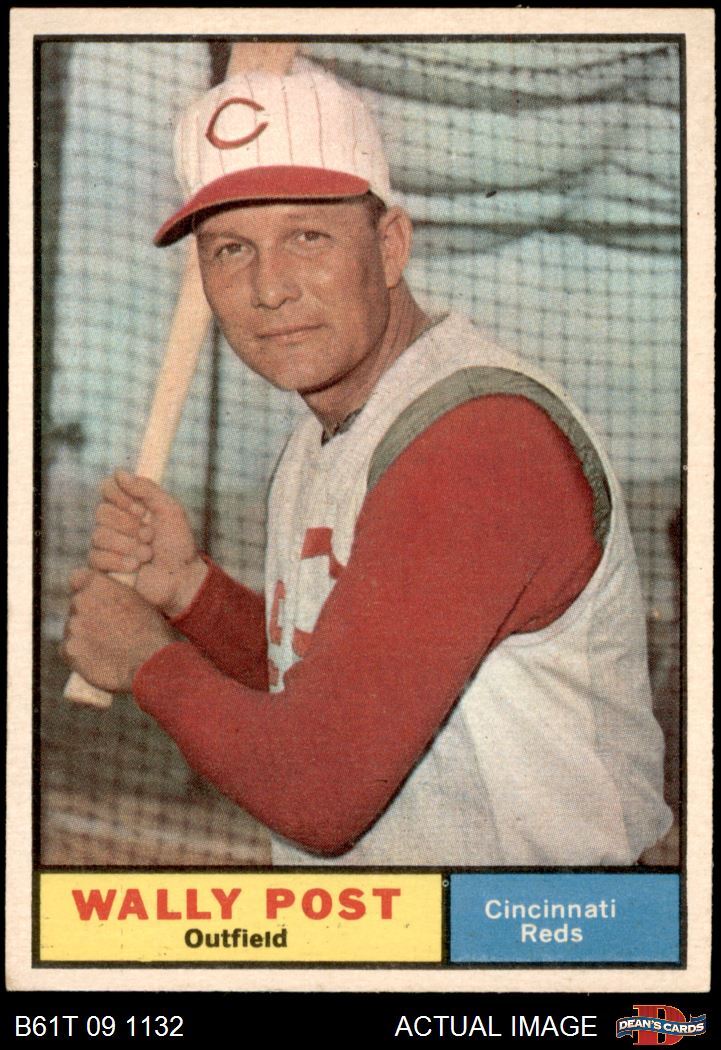 1961 Topps #378 Wally Post Reds 5.5 - EX+ | eBay