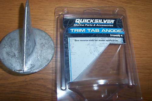 OEM MERCRUISER Trim Tab Fin Anode Outboard Alpha Outdrive 31640A1 97 ...