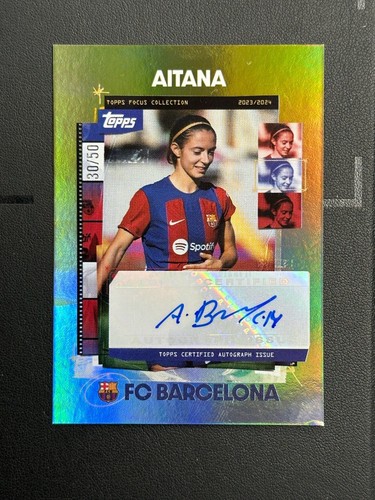 2023-24 Topps Focus Collection AITANA Bonmati Auto 30/50#Z | eBay