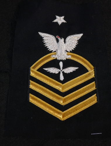 USN Navy SCPO Aviation Machinist's Mate Sr. Chief Petty Officer Bullion ...