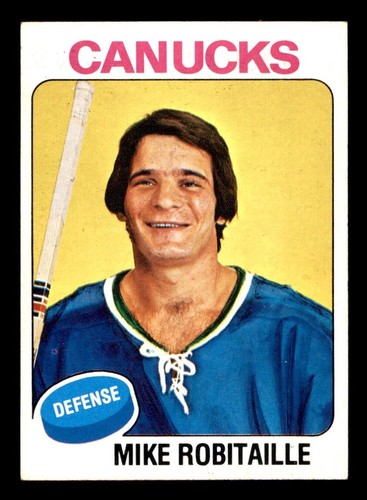 1975 Topps Hockey #24 Mike Robitaille NM *d3 | eBay