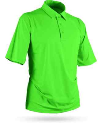 Sun Mountain Silvertip Mens Large Gecko bright Golf polo shirt NEW NWT ...