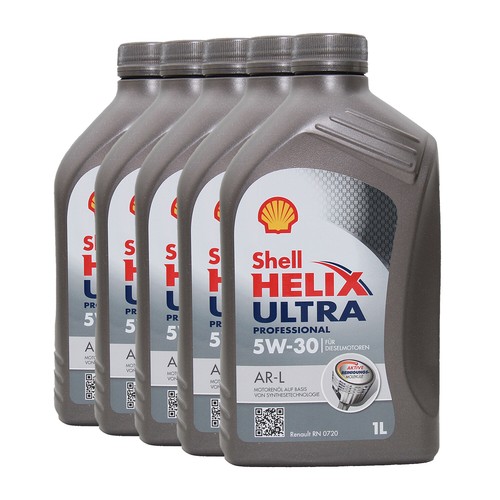 SHELL Helix Ultra Professional AR-L 5W-30 Huile Renault RN0720, 5x1 ...