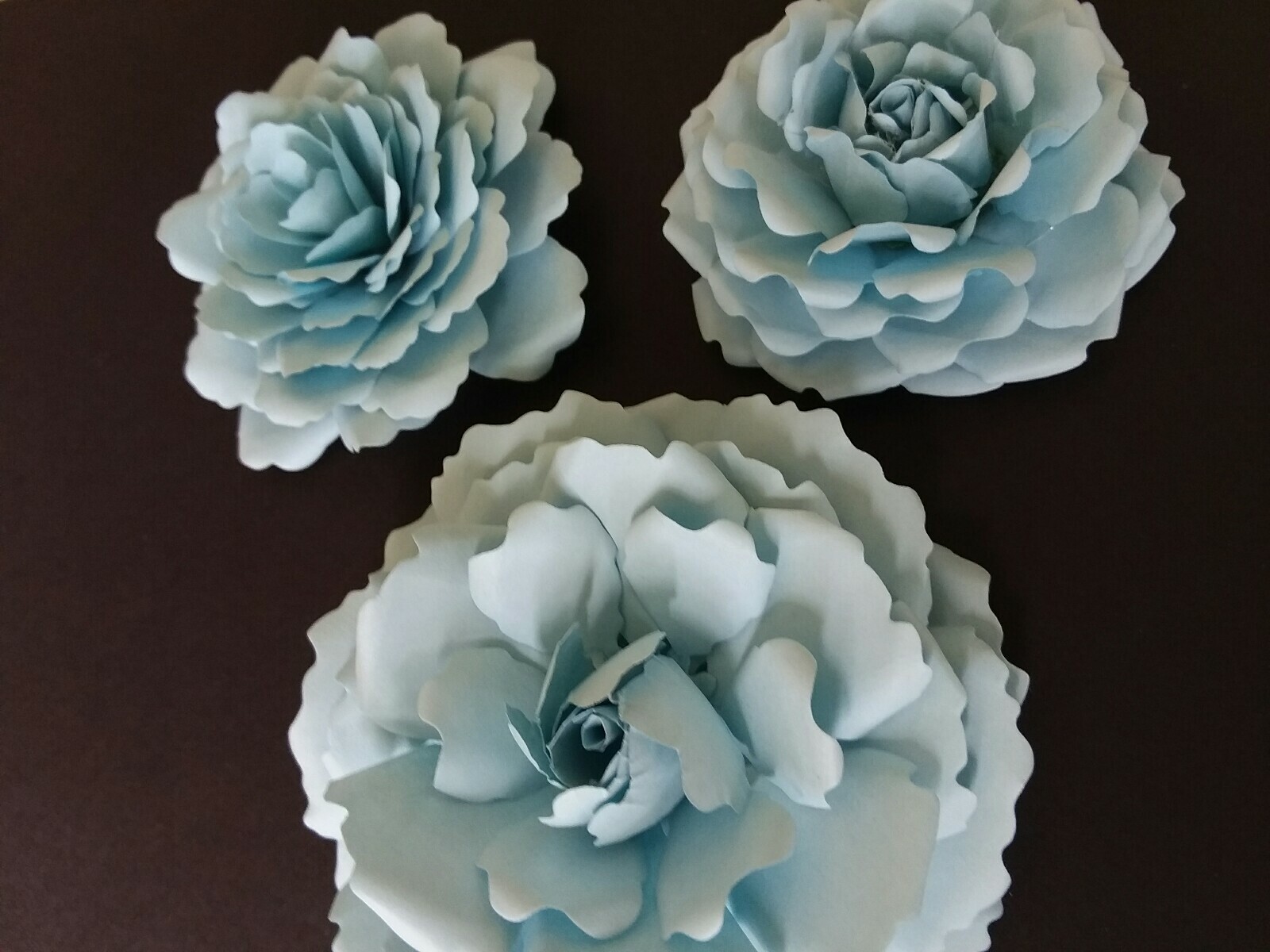Roses Paper Flowers 3-D Handcrafted Wedding Party DIY Decor Craft ...
