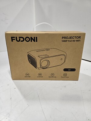 Fudoni LCD Projector V7/ 1080p/ 2.4&5G Wi-Fi With Screen | eBay