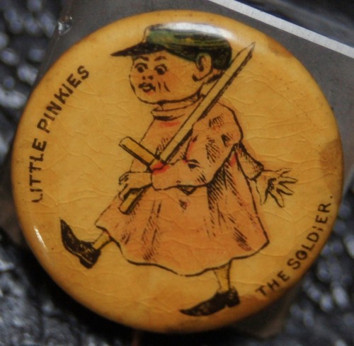 VINTAGE 1896 LITTLE PINKIES PEPSIN (pep) GUM PINBACK - THE SOLDIER | eBay