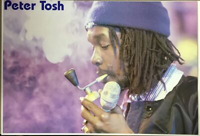 Peter Tosh Smoking A Pipe 1994 Vintage Poster 26.5 X 38.5 | eBay