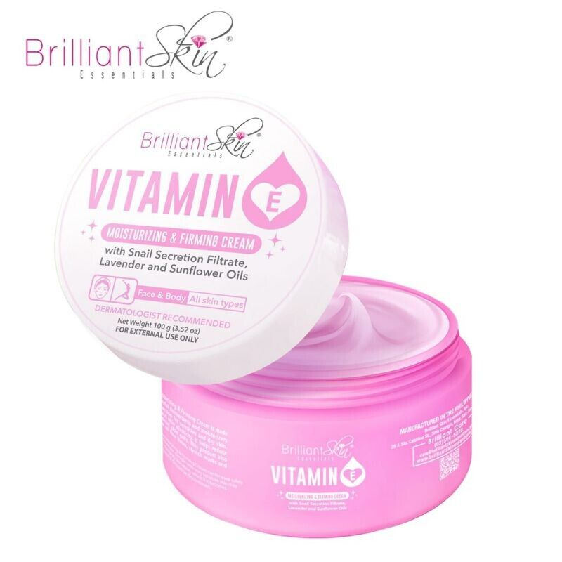 Brilliant Skin Vitamin E Cream Moisturizing & Firming Cream 100grams ...