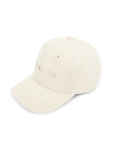 NWT Coach Women’s Embroidered Logo Baseball Hat One Size Chalk White MSRP $75 722947761010| eBay