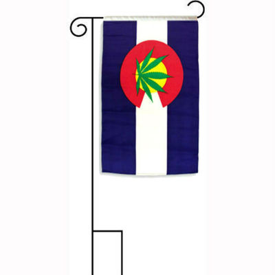 12x18 12"x18" State of Colorado Weed Sleeved w/ Garden Stand Flag | eBay
