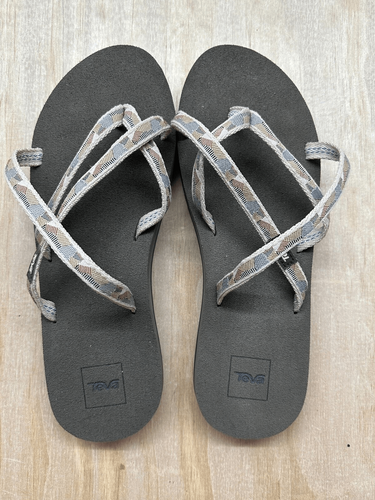 Teva Sandals Womens 10 Mush Mandalyn Ola 2 Flip Flops Colorful Toe Loop ...