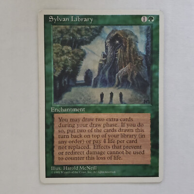 Sylvan Library - 4th Edition - Magic the Gathering - MTG - Light play ...