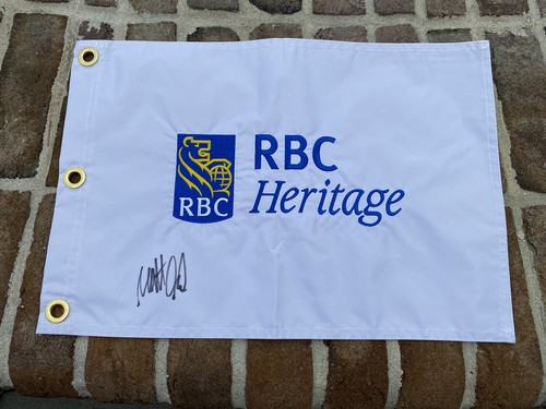 Matt Fitzpatrick Signed RBC Heritage Golf Pin Flag 2023 Champion PGA ...