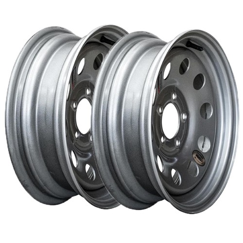 15" x 5" - 5 Lug Silver Mod Solid Steel Trailer Wheel - Single 5x5 ...