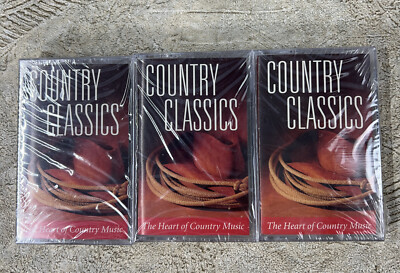 🔥3 NEW Cassette Tapes Sony Country Classic Patsy Cline , Johnny Cash ...