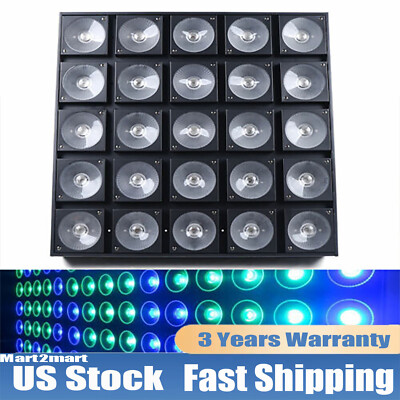 25x30W RGB 3in1 LED Matrix Stage Lights Effect Disco DJ Light DMX For ...