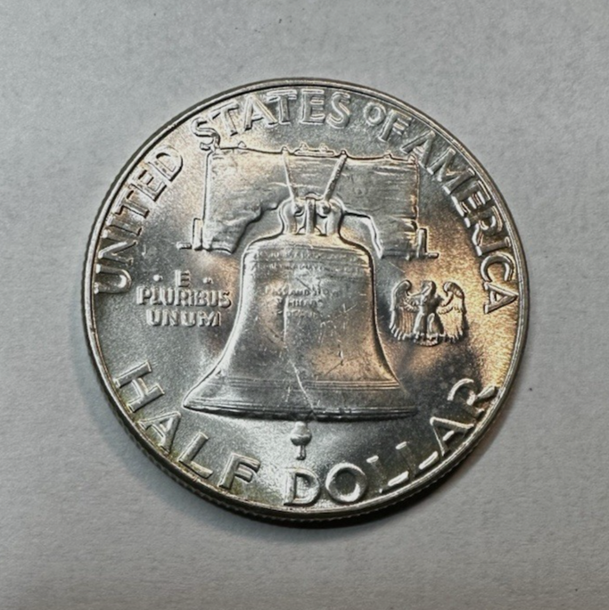 1952 Franklin Half Dollar CHBU 626 nice cartwheel effect bright coin | eBay