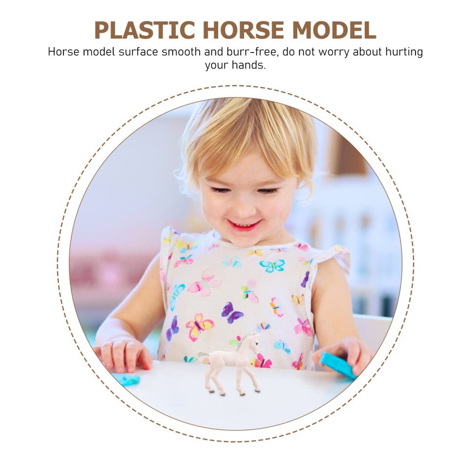 Simulation Horse Figurine Plastic Creative Animal Model Ornament | eBay ...