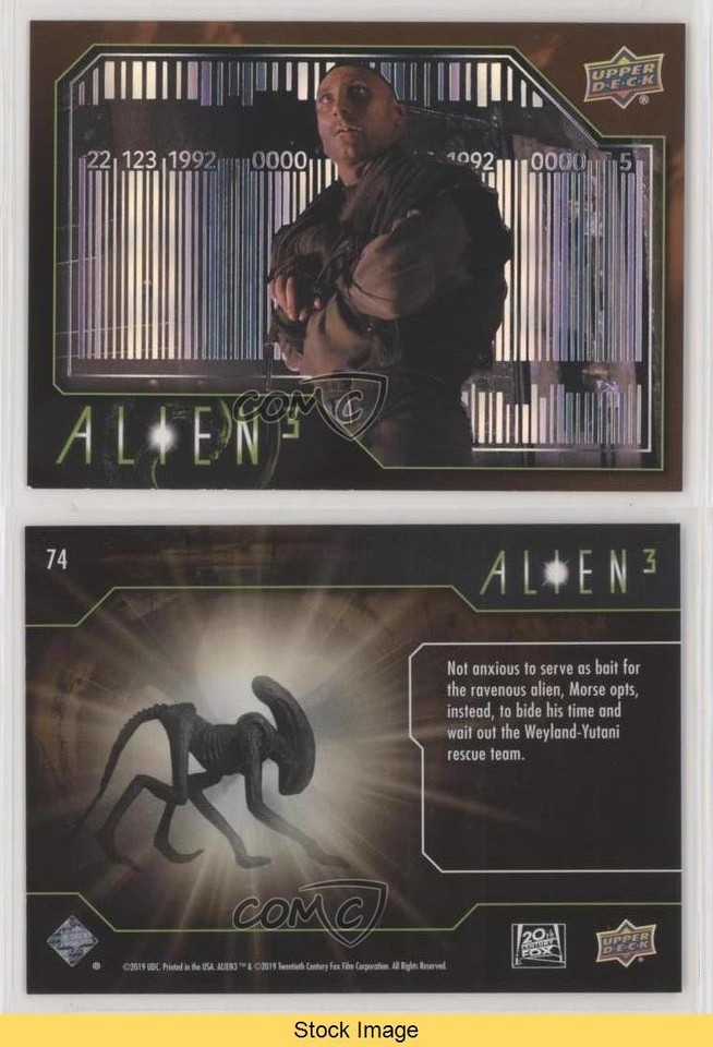 2021 Upper Deck Alien 3 Silver Bar Code Robert Morse Rescue Team #74 ...