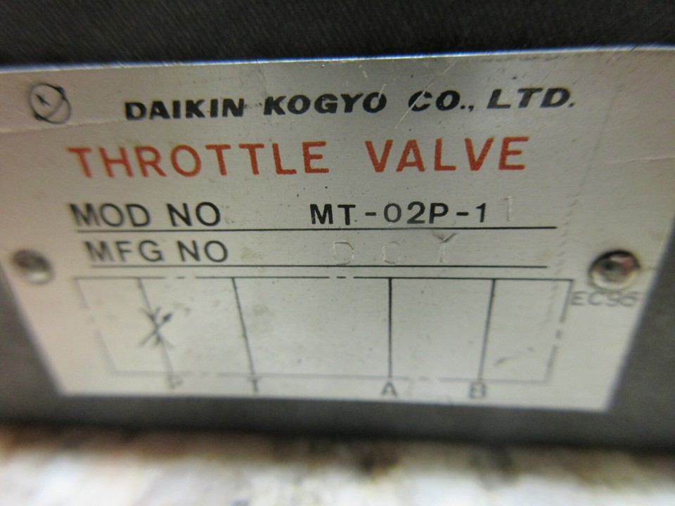 DAIKIN THROTTLE VALVE MOD NO MT-02P-11 MFG D01 LOT OF 7 PIECES | eBay