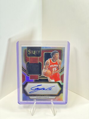 Clint Capela 2023-24 Select Patch Autograph # Am-CAP 82/199 Game Worn ...