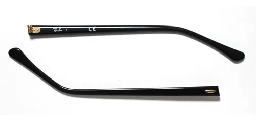 RAY BAN 2156 3016 5154 Clubmaster - Replacement Arms - Glossy Black ...