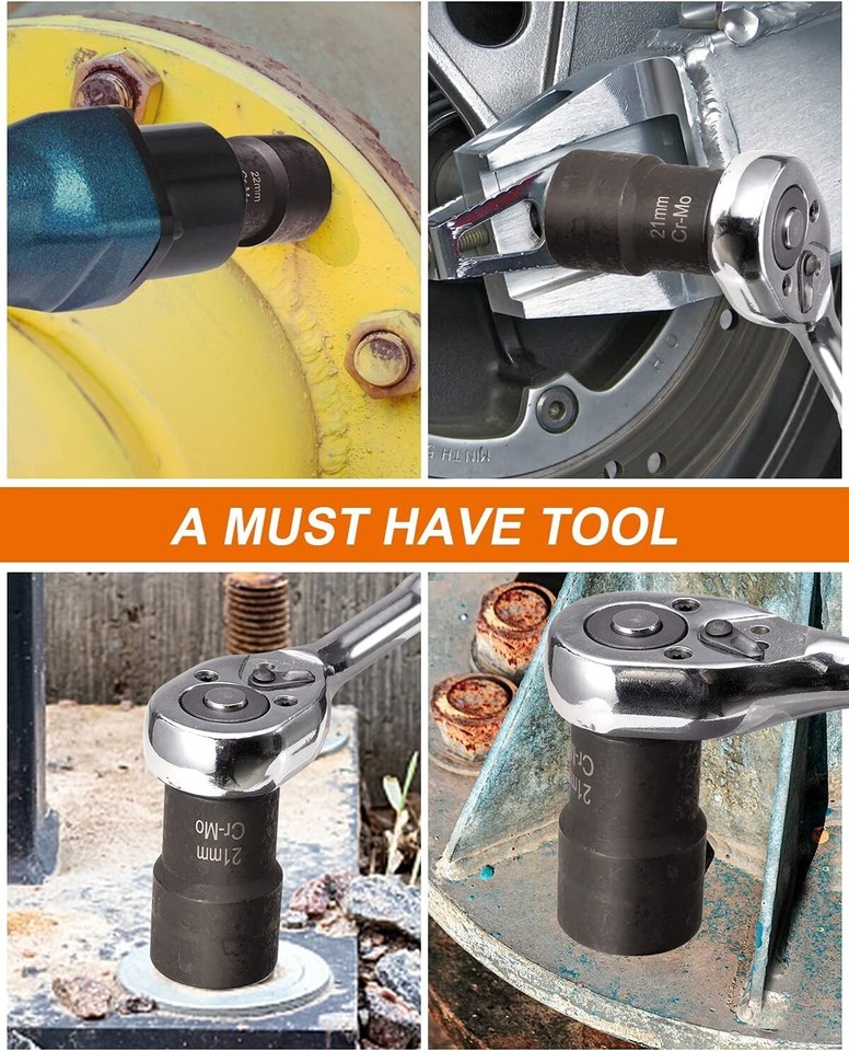 Lug Nut Remover, 6 Pieces Wheel Lock Removal Kit for Removing Stripped ...