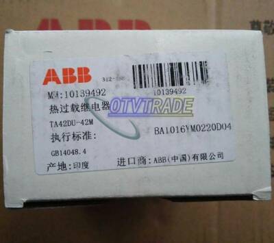 ONE ABB TA42DU-42M 29-42A Thermal Overload Relay NEW | eBay