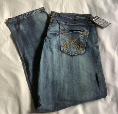 DESIGNER. Zubaz Men's Blue Demin Jeans 38” X 32” New With Tags | eBay