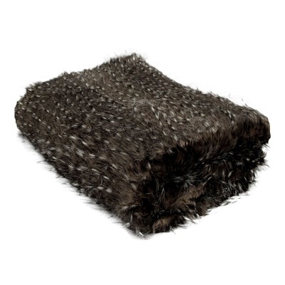 Grouse Luxury Faux Fur Throw Rug 127 x 152 cm | eBay