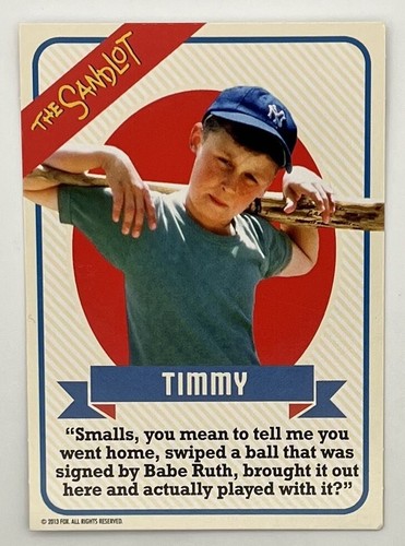 The SandLot 20th Anniversary - Timmy Timmons "Tommy Repeat Timmons" | eBay