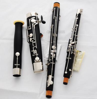 Professional Black Full size Bassoon C Tone 2 Bocals Silver Key New ...