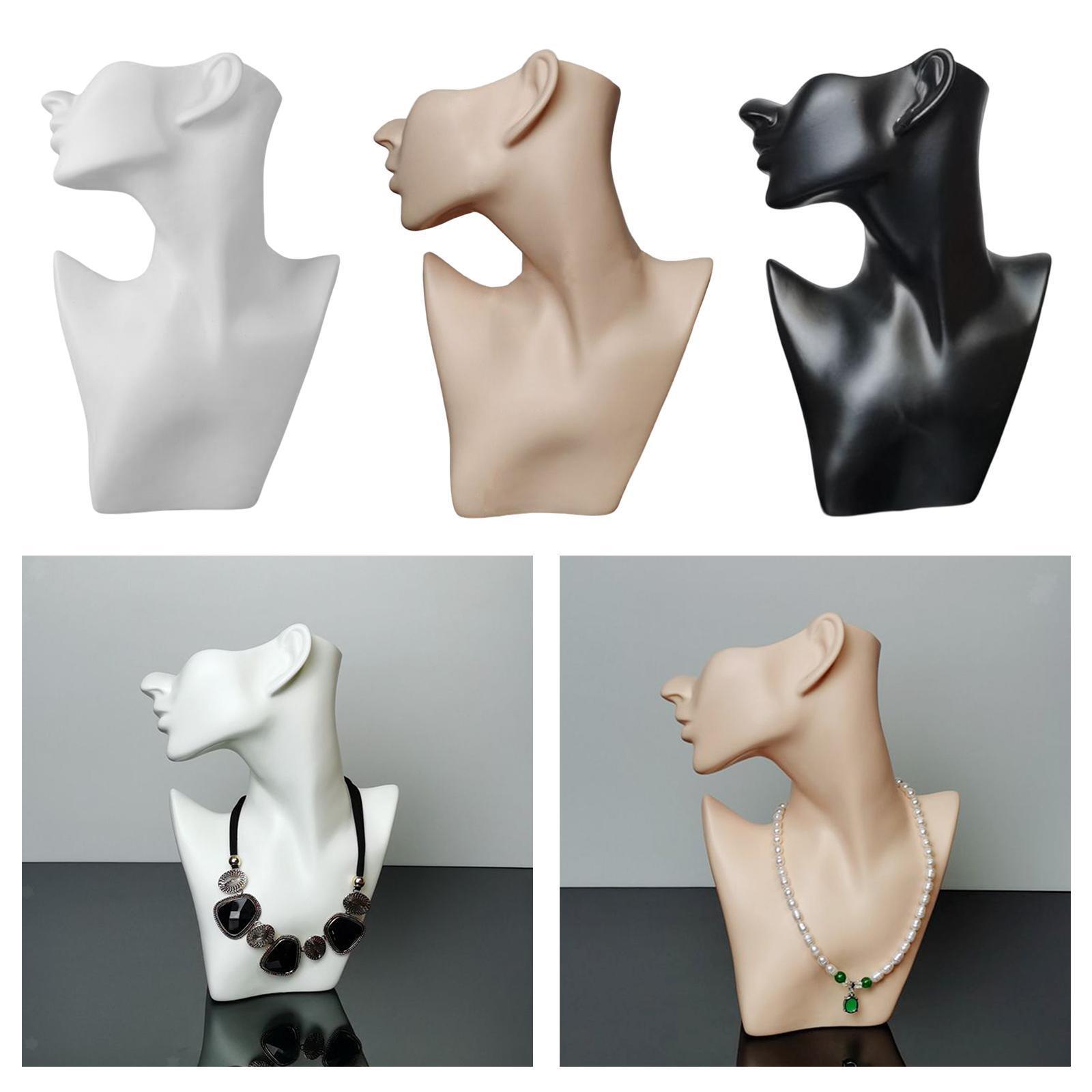 Creative Necklace & Earring Display Bust Holder Organizer for Pendant ...