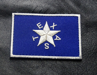 TEXAS STAR FLAG REVOLUTION LONE STAR TX STATE HOOK PATCH (BLU) | eBay