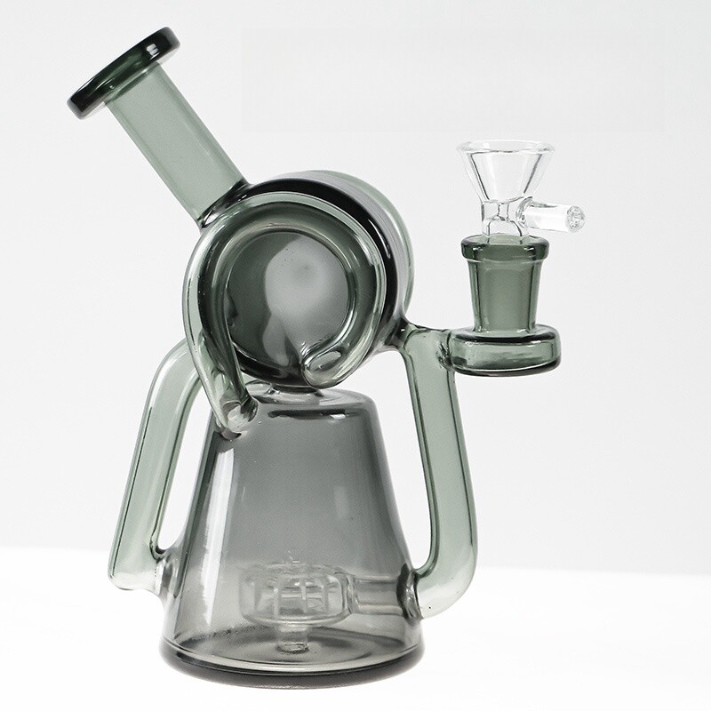 7'' Vortex Recycler Glass Bong Filter Water Pipe Percolate Hookah ...