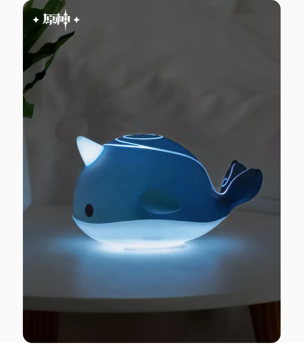 Anime Genshin Impact Tartaglia Whale Official LED Light Humidifier Air ...