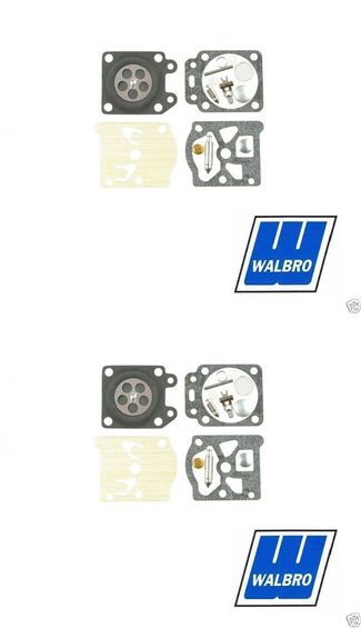 2 Pack Genuine Walbro K20-WTA Carburetor Repair Rebuild Kit Fits WTA ...