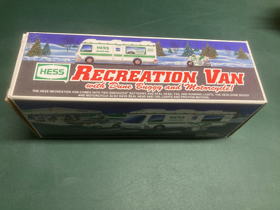 1998 HESS RECREATION VAN with DUNE BUGGY and MOTORCYCLE - NEW IN BOX | eBay