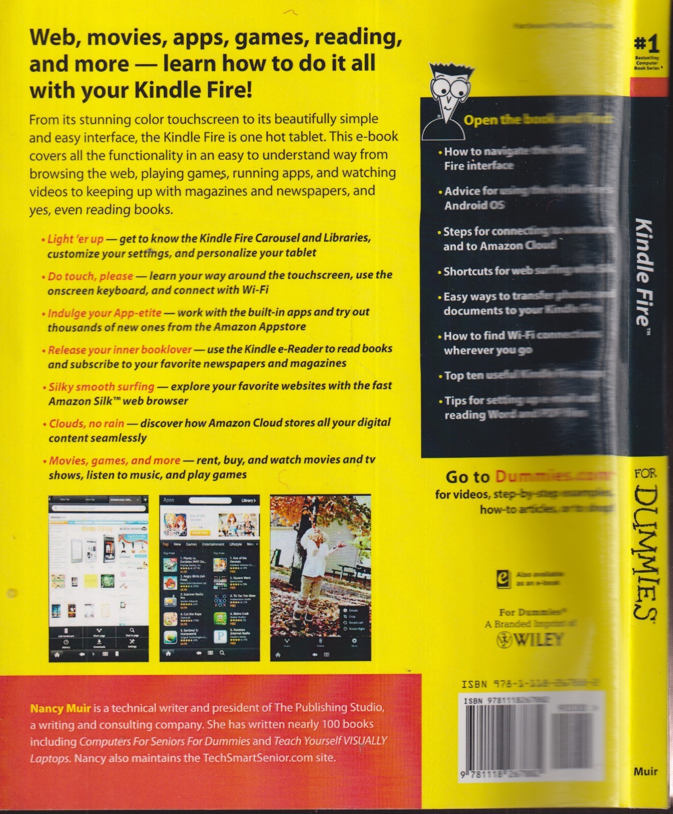 Kindle Fire for Dummies by Nancy C Muir (Paperback / softback, 2011) | eBay