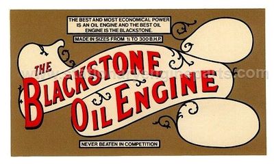 Blackstone Stationary Engine Transfer - Blackstone Four Colour Engine ...