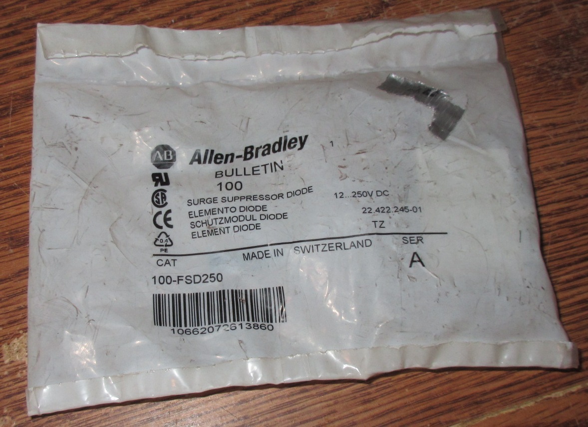 AB NEW 100-FSD250 Allen Bradley Surge Suppressor Module Diode 250V DC ...