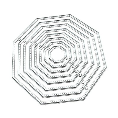 Octagon Metal Cutting Dies Stencil DIY Scrapbooking Album Paper Card ...