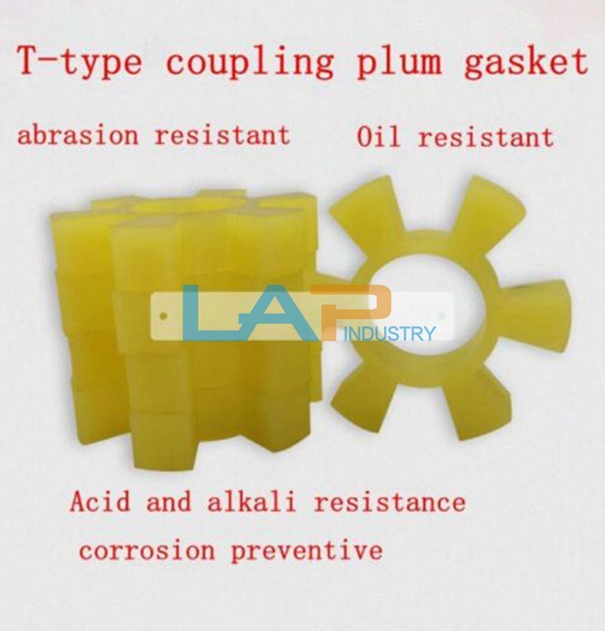 T type quincunx hexagon elastic ring coupling cushion T95 T100 T120 ...