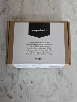 10 FT Cat6 Ethernet Patch Cord Black LAN Cat 6 Cable RJ45 Internet ...