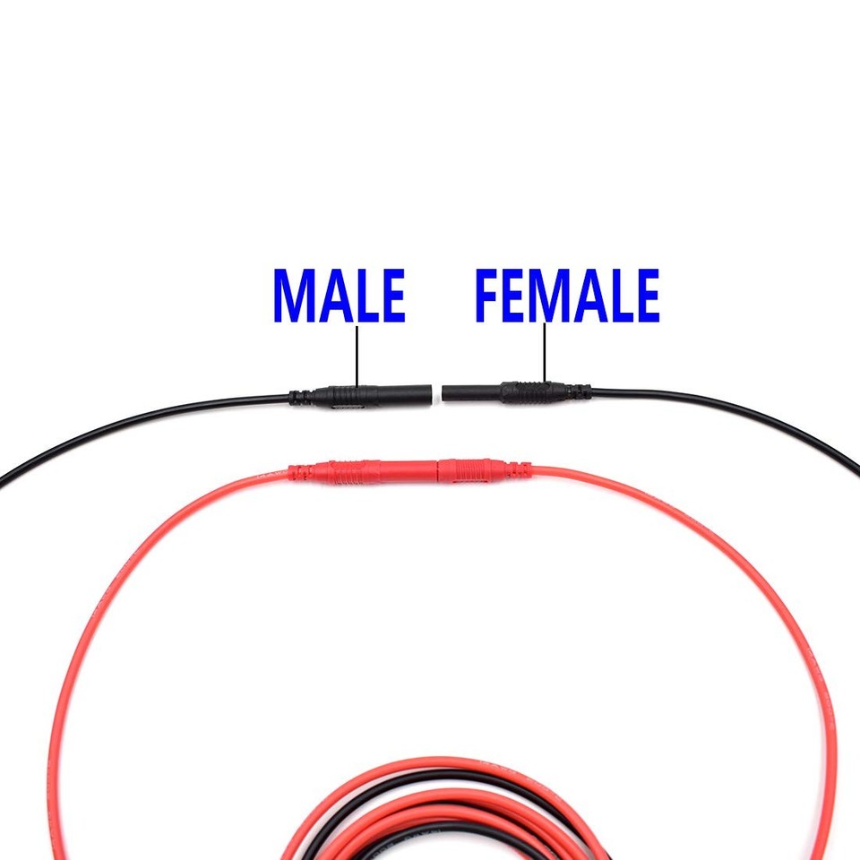 Meter Test Lead Extension Male To Female Connector 4Mm Banana Plug To ...