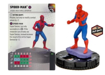 Marvel Heroclix Spider-Man 002B - Double Identity with Card | eBay