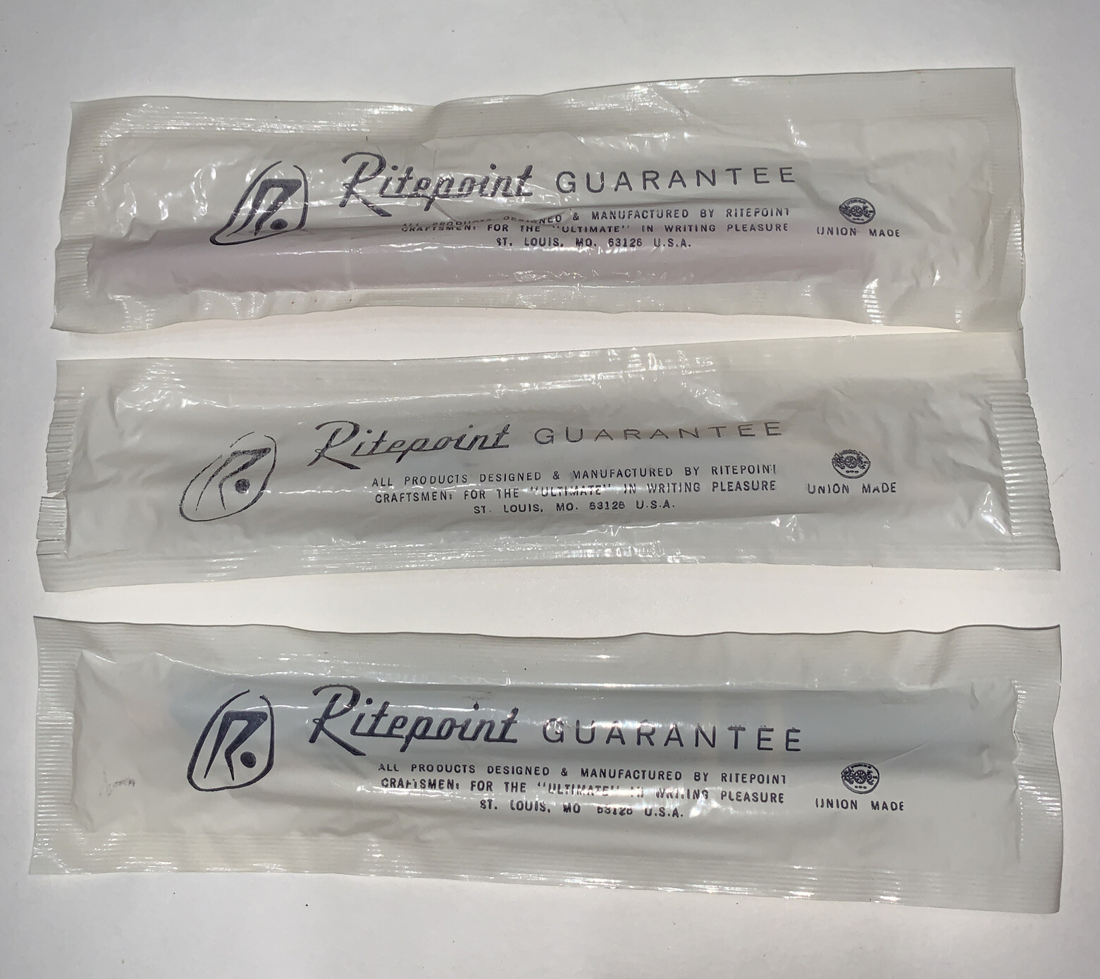 (3) Vtg NOS Ritepoint Bank Advertis Pens -First National , F&M State ...